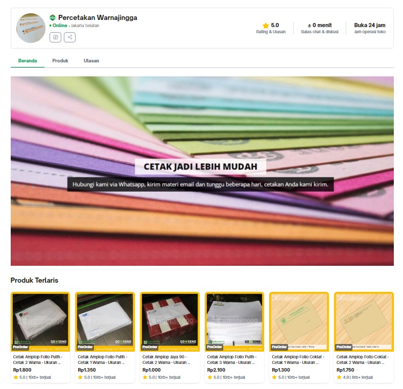 Percetakan Warnajingga - Home
